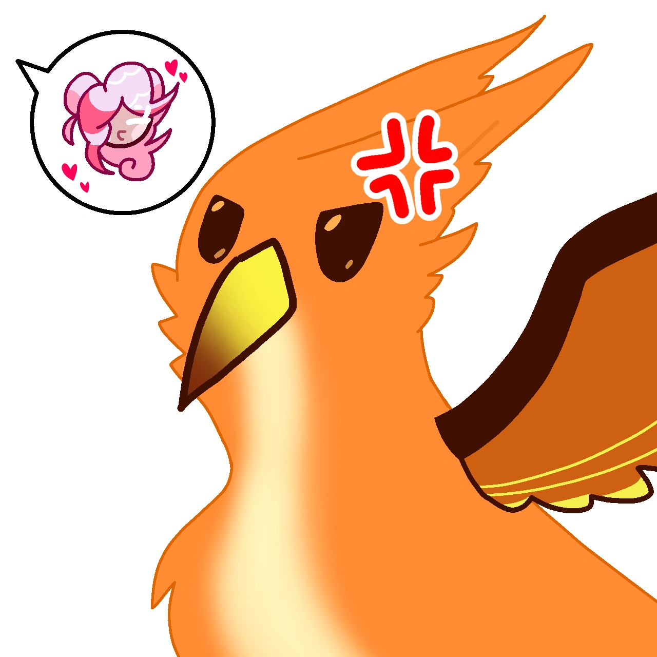 Topaz Knight Cookie became cute peregrine falcon Gryphon (April Fools ...