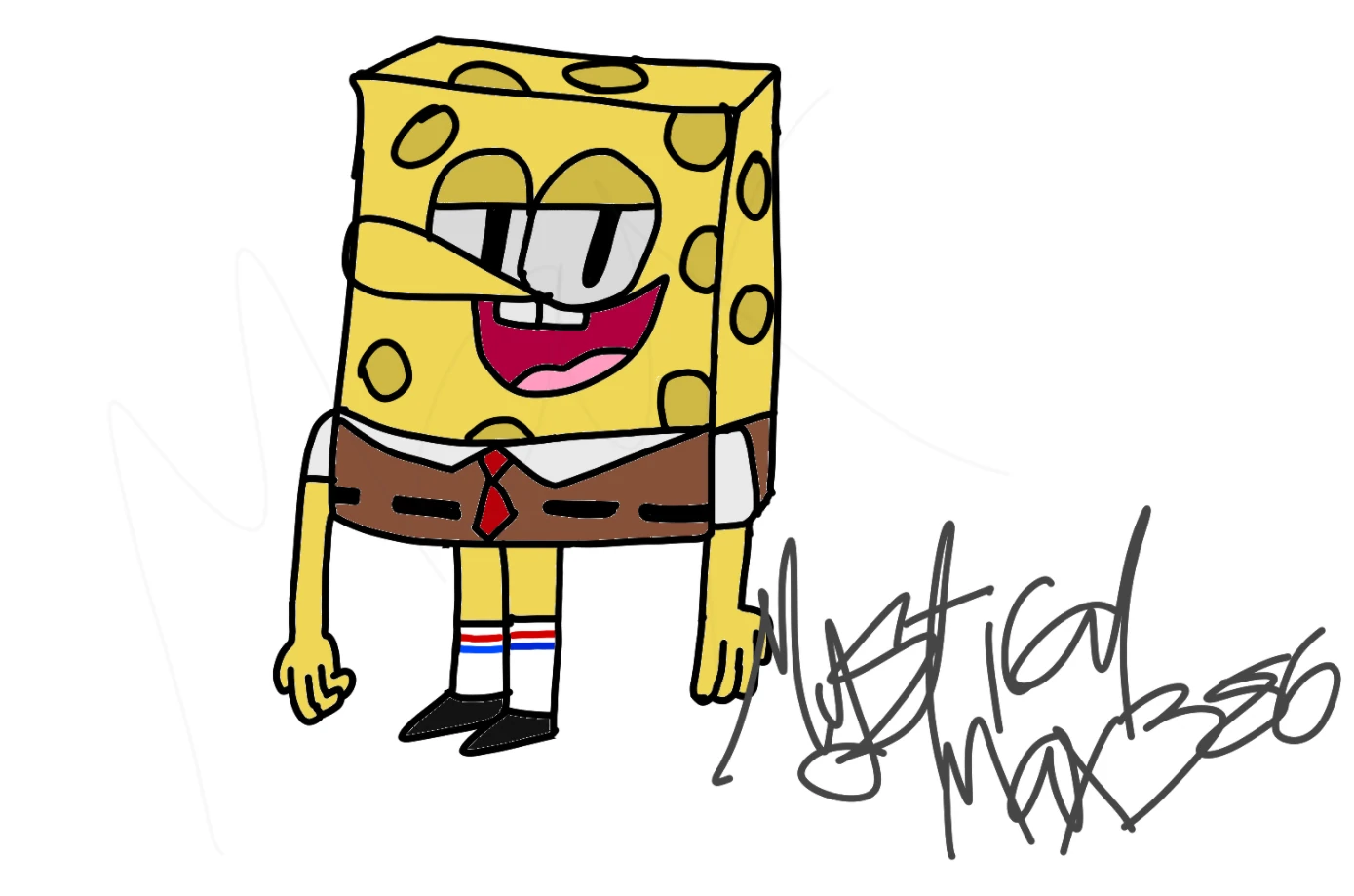 Drew Spongebob in my style | Fandom