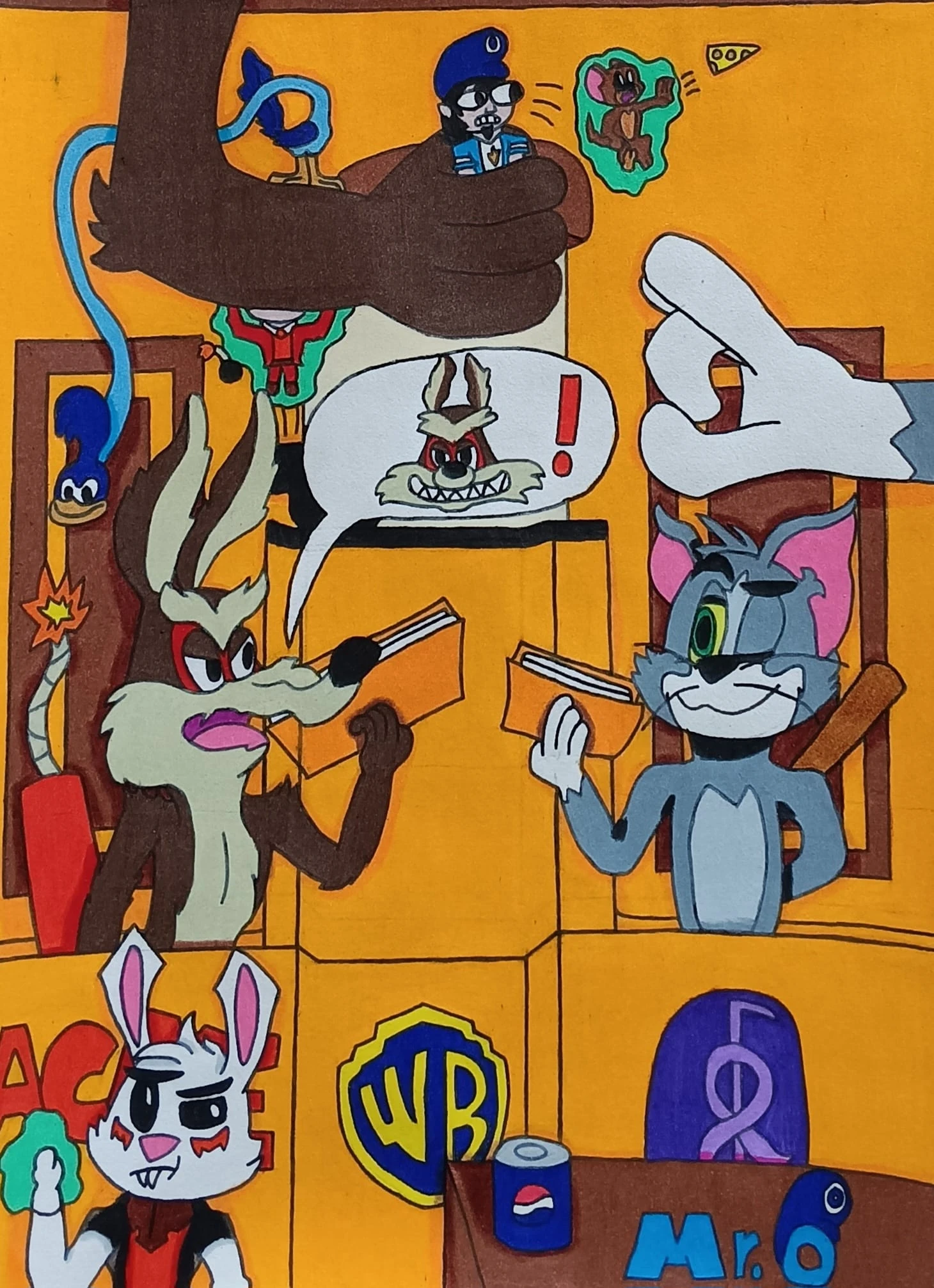 Wile E. Coyote vs Tom Cat Fan Art! | Fandom