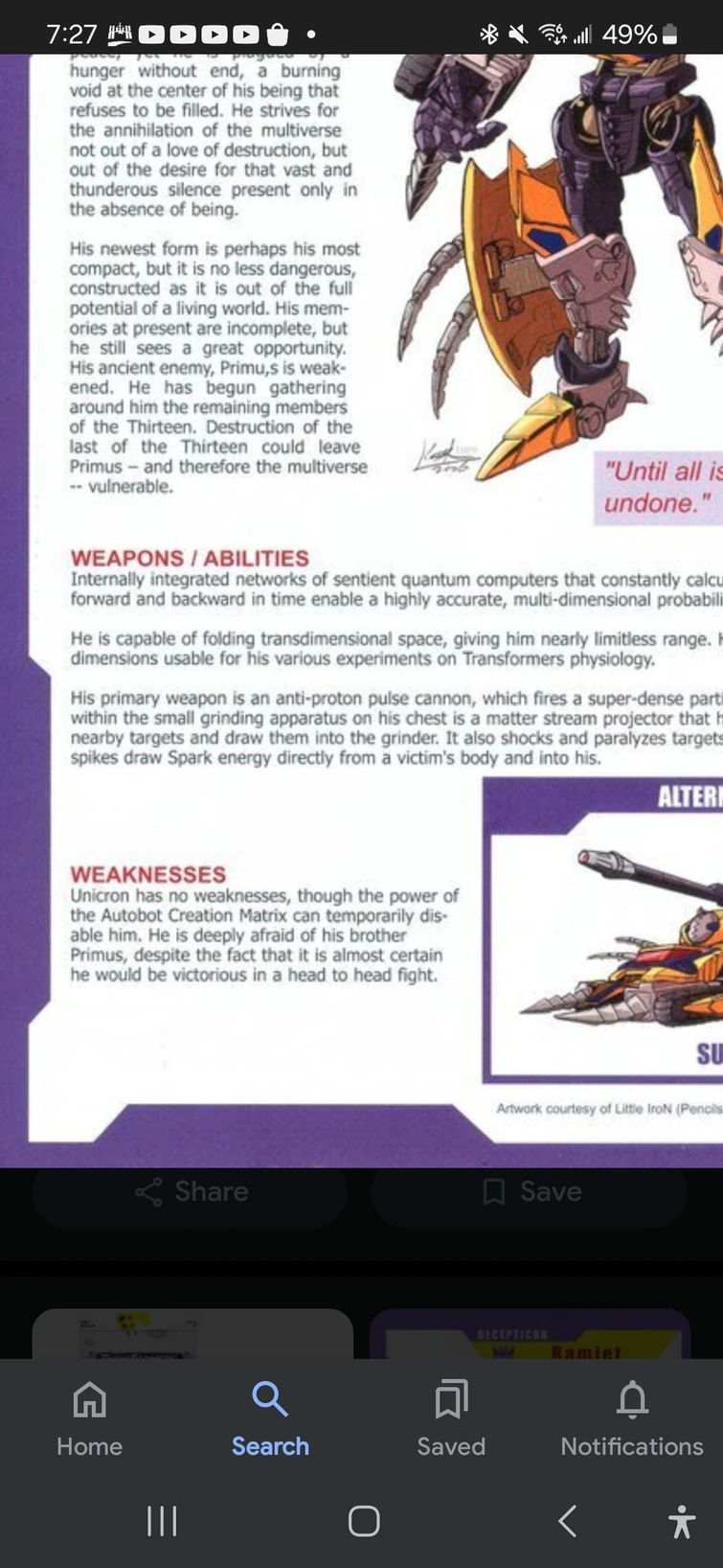 Scaling Unicron | Fandom