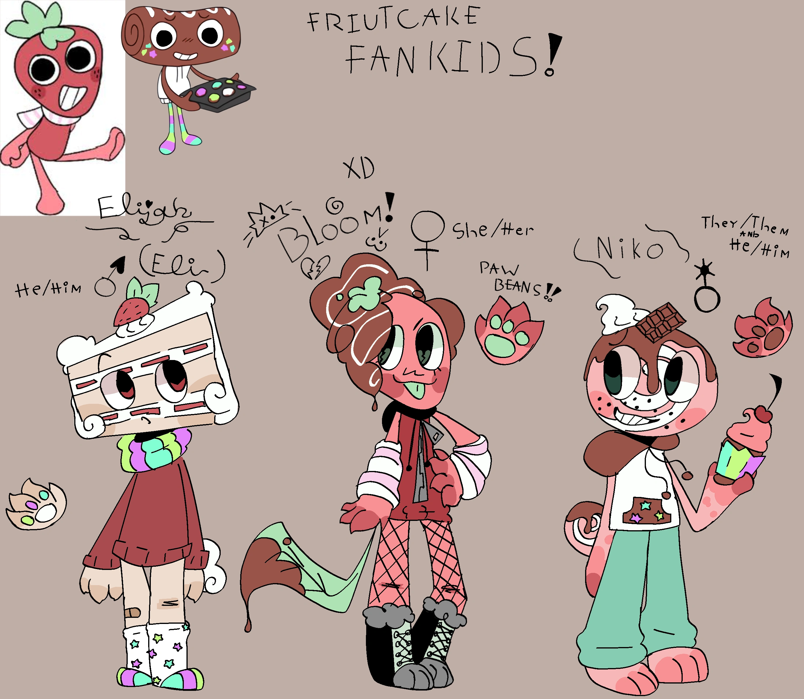 *Throws my Friutcake fankids at u cutely then runs off to the MD wiki ...