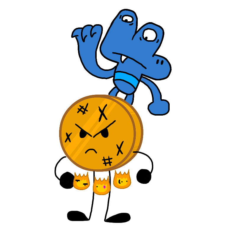 Coiny firey four x ballony blocky bubble leafy evil leafy | Fandom