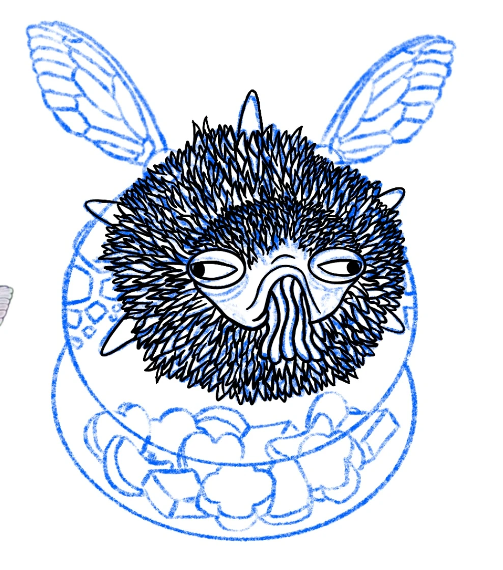 shLeps fuzzy body was agonizing to draw | Fandom