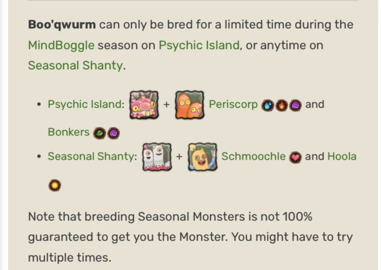 Boo'qwurm's breeding combination follows the pattern of Epics? | Fandom