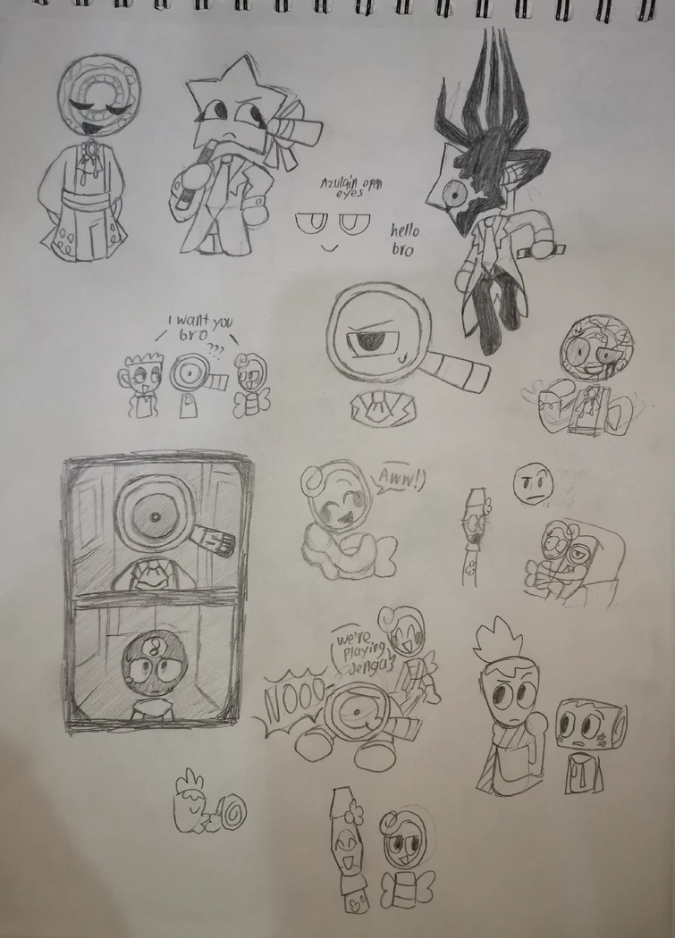 Azulain + some doodles | Fandom