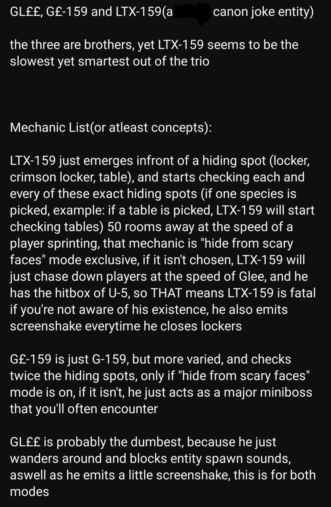 RLD £ Entities I've made | Fandom