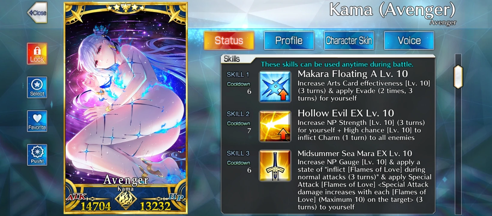 Yay Kama (Avenger) is now skill max | Fandom