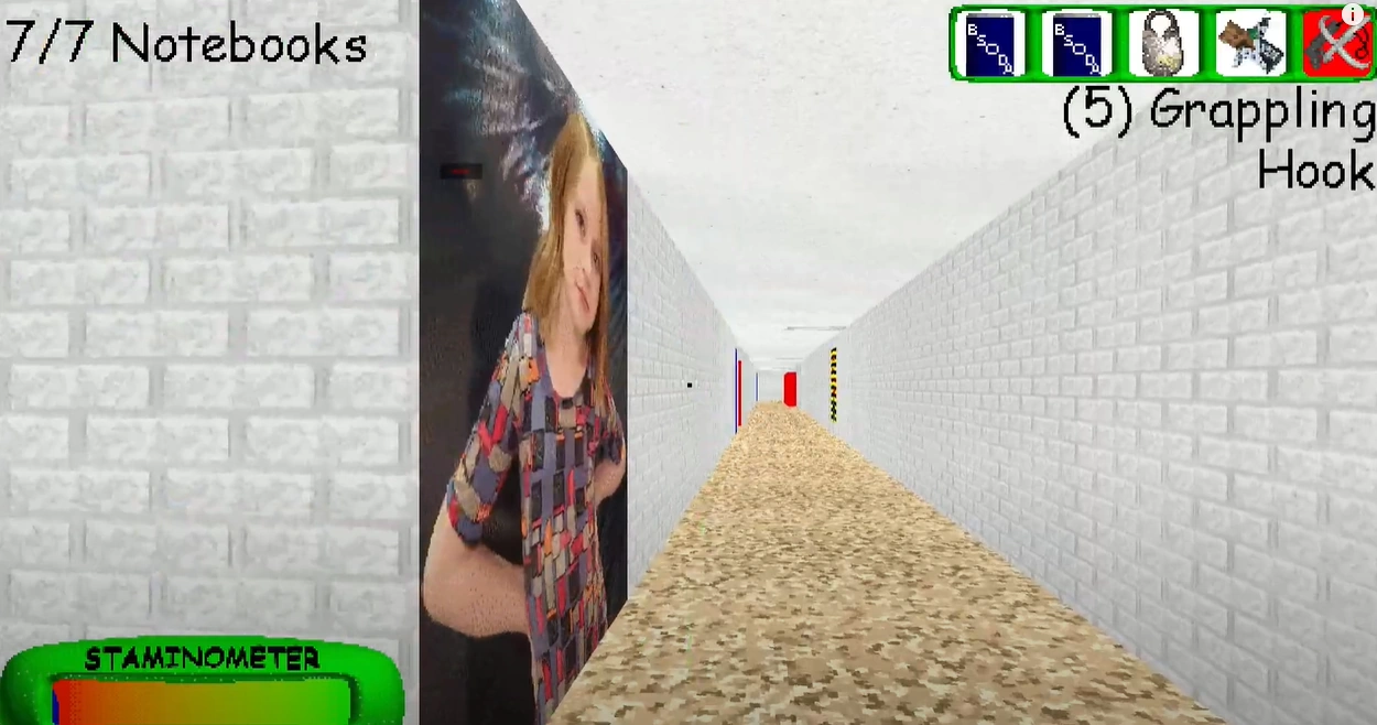 why is there a photo of a little girl on the wall in baldi's basics ...