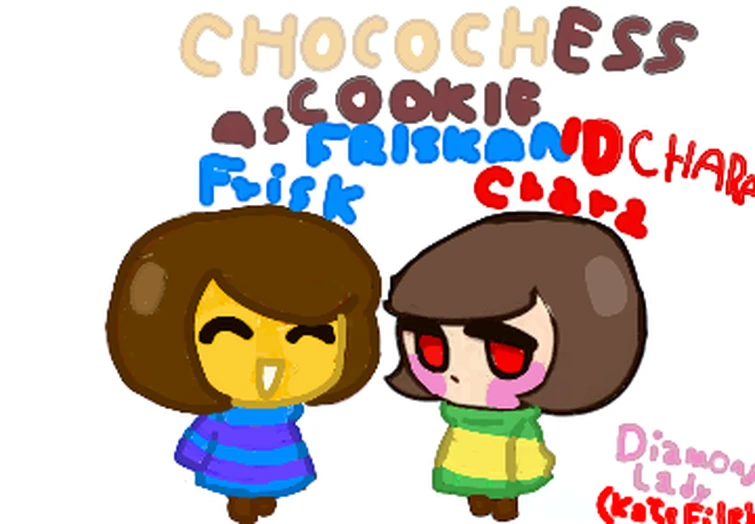 Chess Choco Cookie as Frisk and Chara | Fandom