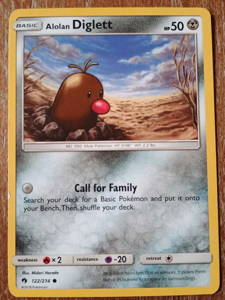 Alolan Diglett card | Fandom
