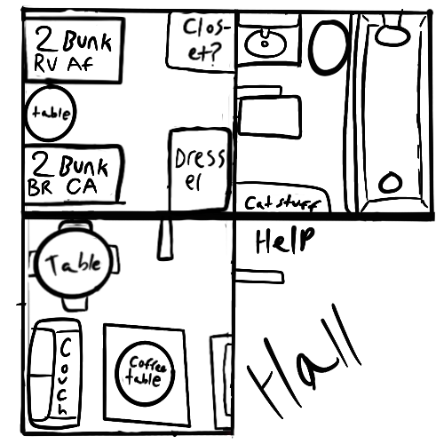 Redesigned dorm layout for comic | Fandom