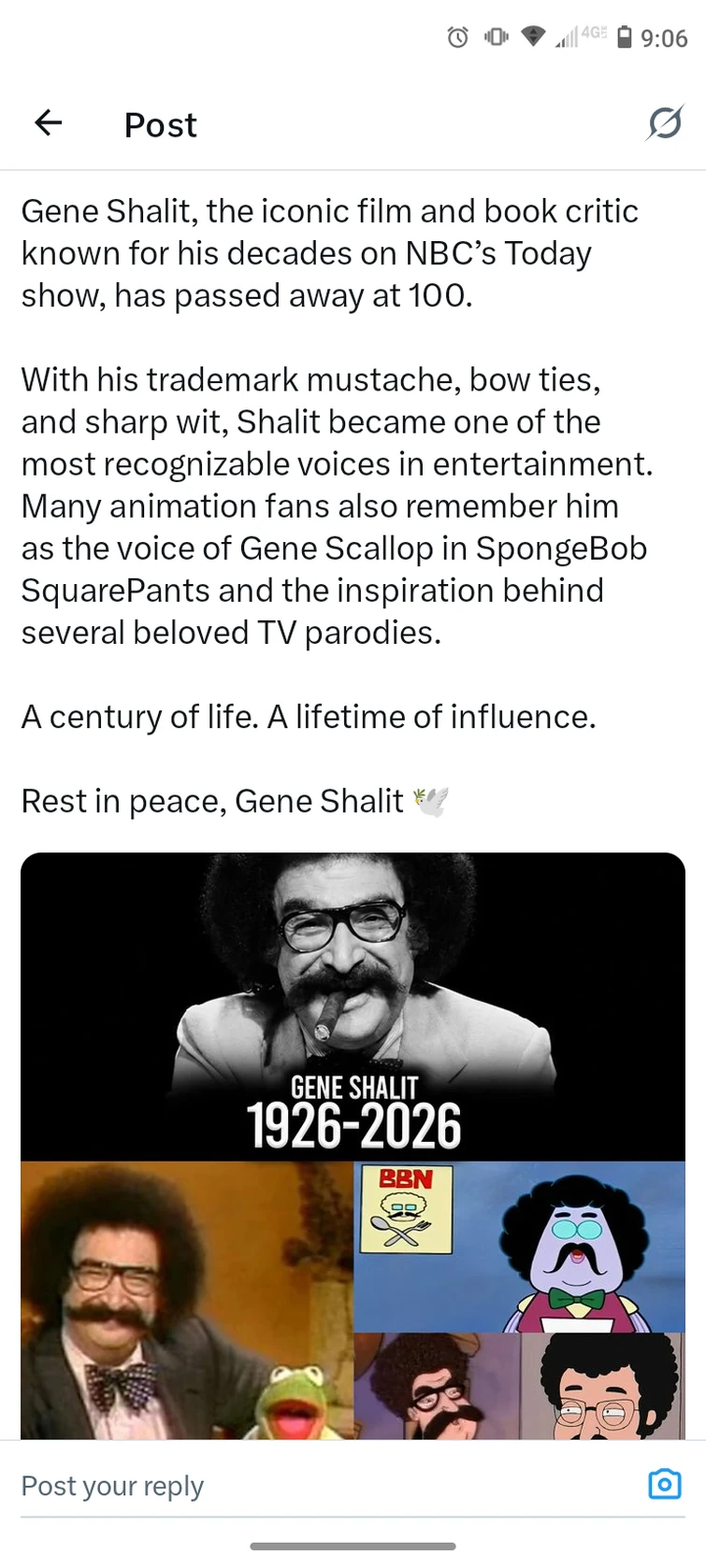 Gene Shalit has passed away | Fandom