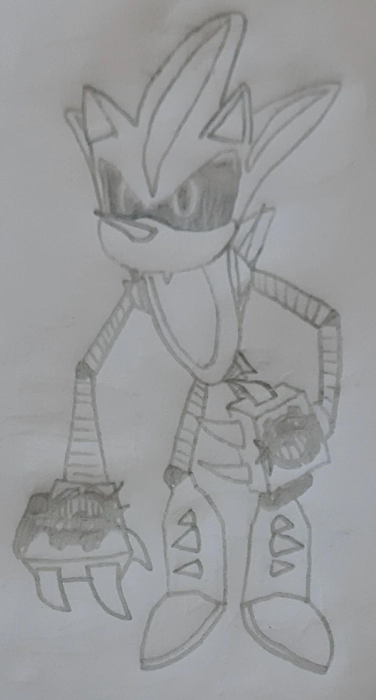 This fan made "Hypercharged Metal Sonic" I made | Fandom