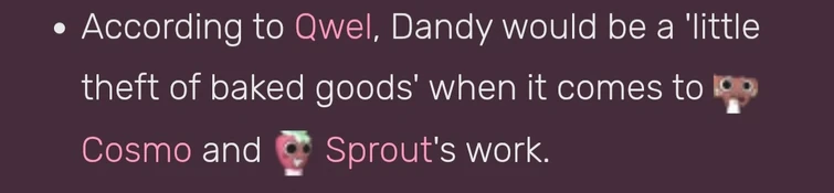 What do u think Sprout and Dandy,s relationship would be? | Fandom