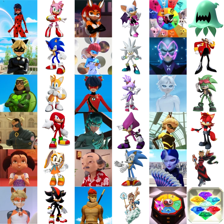 Sonic characters as Miraculous Ladybug characters | Fandom