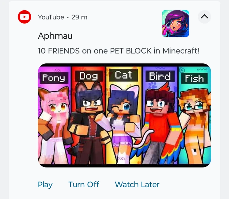 Has anyone else noticed that Aphmau sometimes changes Her thumbnails | Fandom