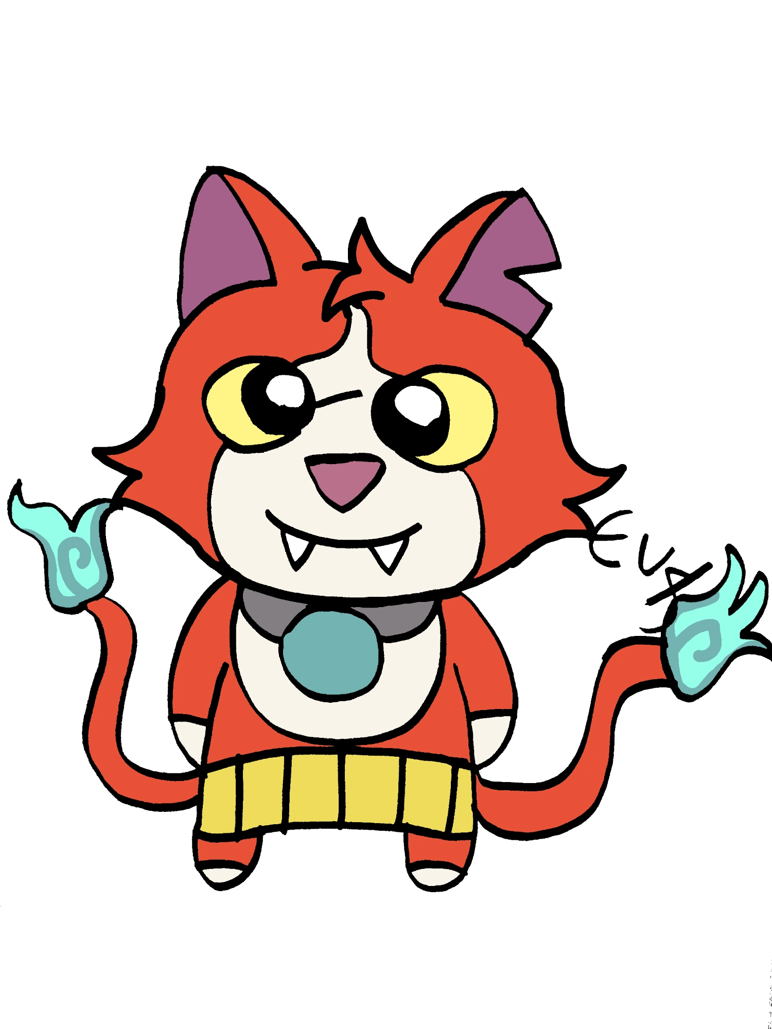 My drawing of Jibanyan | Fandom