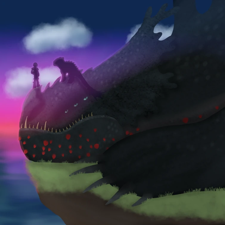 If Hiccup tamed Red Death drawing | Fandom