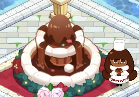 Cocoa cookie enjoying the cocoa fountain | Fandom