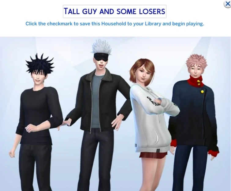 Some of my JJK sims :) | Fandom