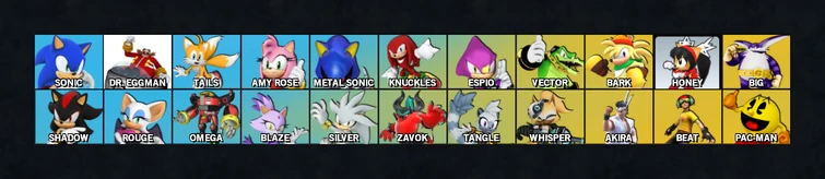 My ideal Sonic fighting game roster | Fandom