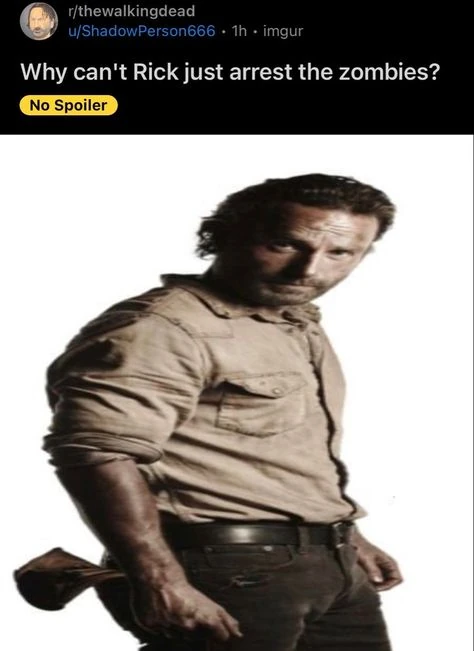 why can't Rick just arrest the walkers? 😔 | Fandom