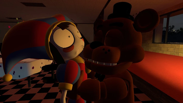 Freddy hugging Pomni! | Fandom