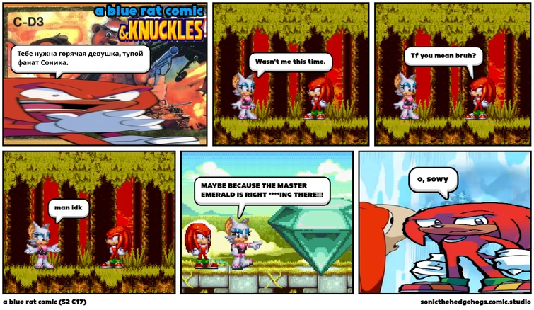 a blue rat comic #37 & Knuckles | Fandom