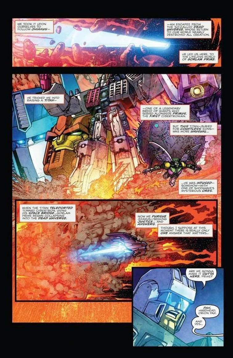 Rescaling Transformers Cosmology and Unicron | Fandom