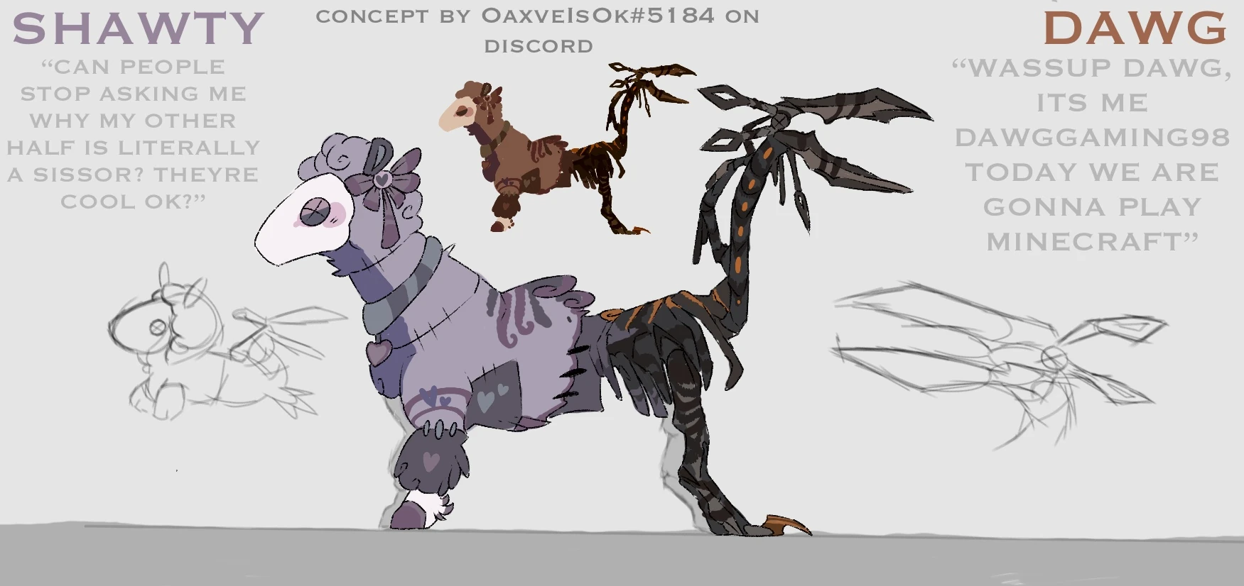 Creature concepts I need to remake so badly cuz I literally forgot ...