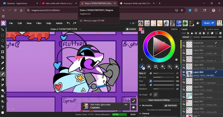 Uhh silly flutter drawing I made in an artjam | Fandom