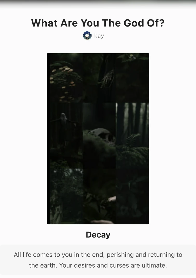 What are you the god of? | Fandom