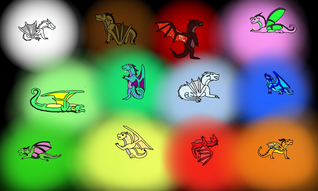 Zodiac Signs as Dragon Tribes Art that took me TWO DAYS aaaa | Fandom
