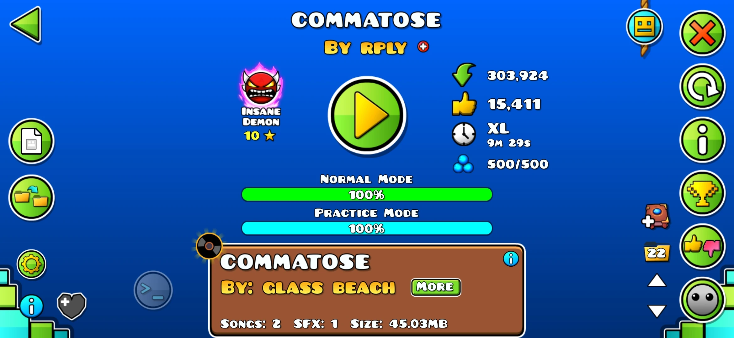 Forgot to post it here, but i've beaten a bad insane demon this night ...