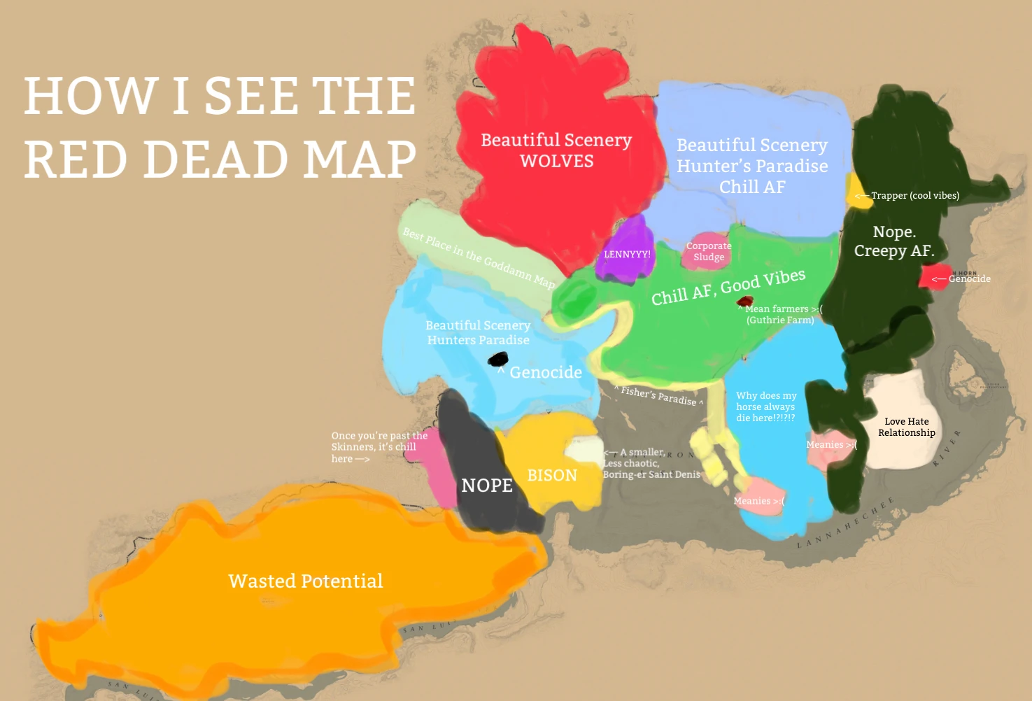 How I see the Red Dead Redemption 2 Map | Fandom