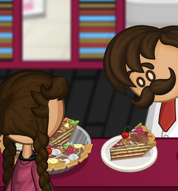 look at this very accurate pie I made for this very happy customer ...