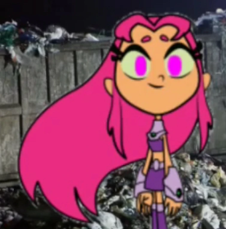 Starfire with pink eyes | Fandom