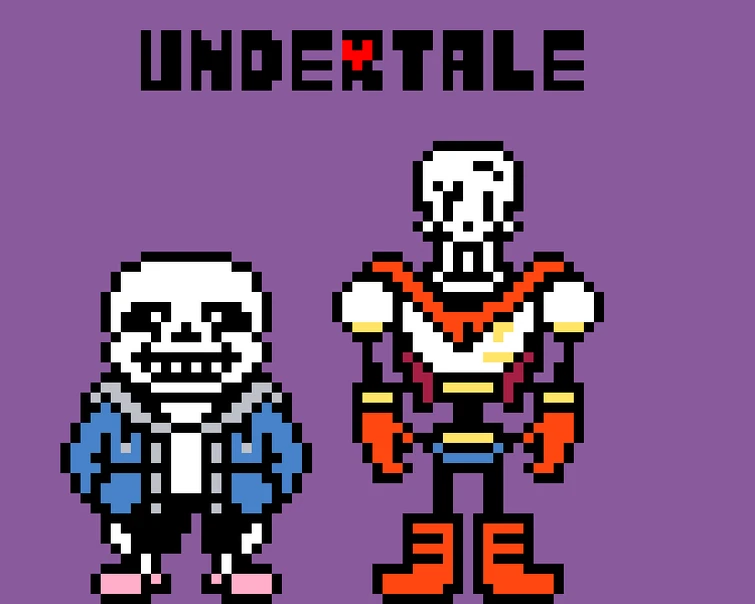 Made some overworld sprites of Sans and Papyrus using my headcanon ...