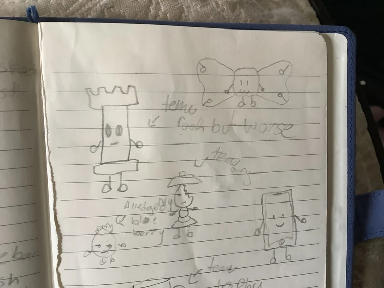 These sketches my sibling (they’ve only watched BFDI) did from memory | Fandom