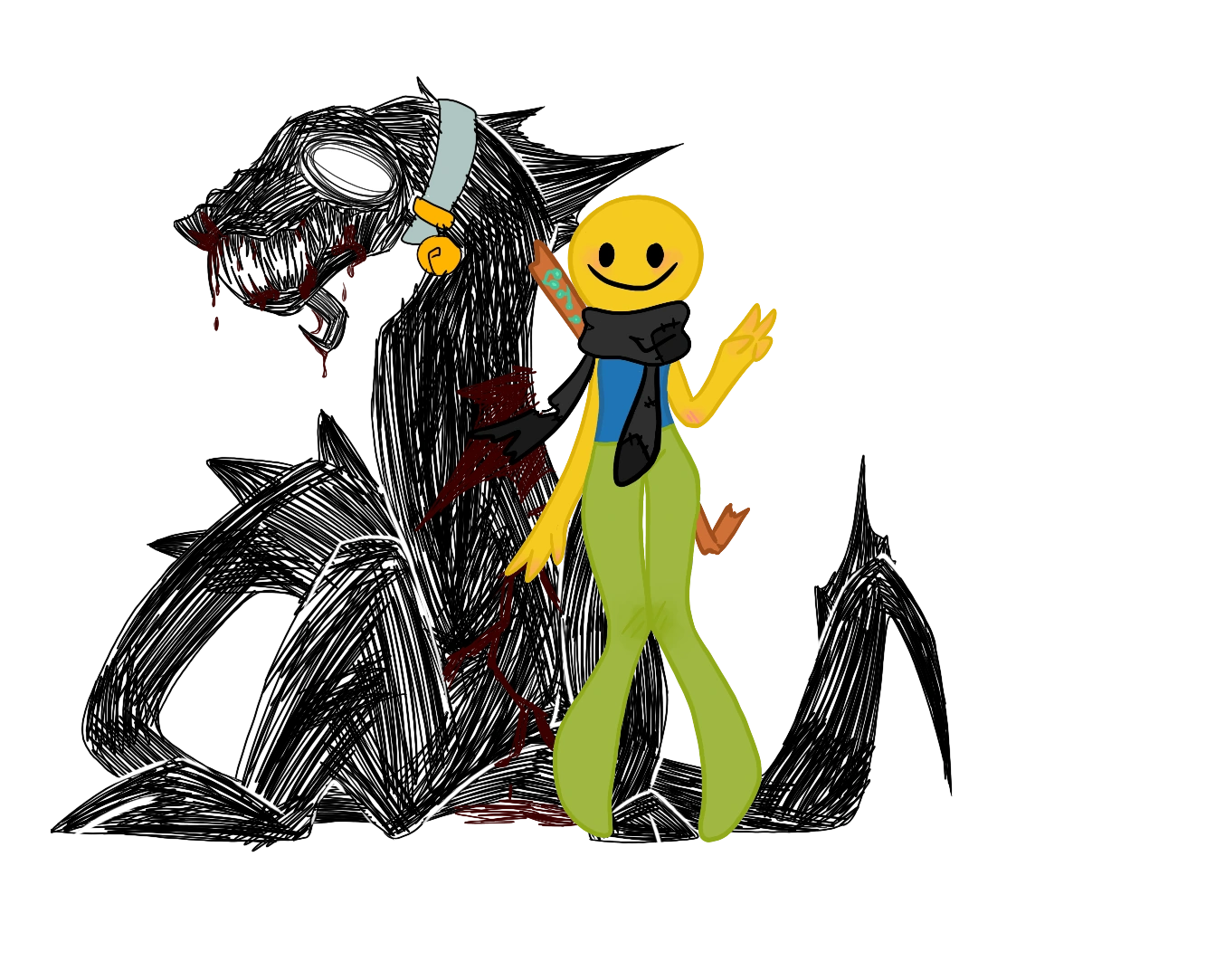 (Not) anime jeff#2 and t-rex! (SpOiler for blood) | Fandom