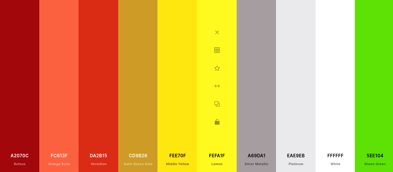 fire flower's epic color scheme (there's more but this is the max ...