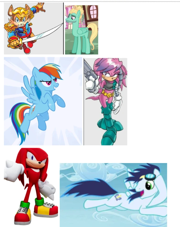 Sonic and My Little Pony comparison post (Sally render by Nibroc-rock ...