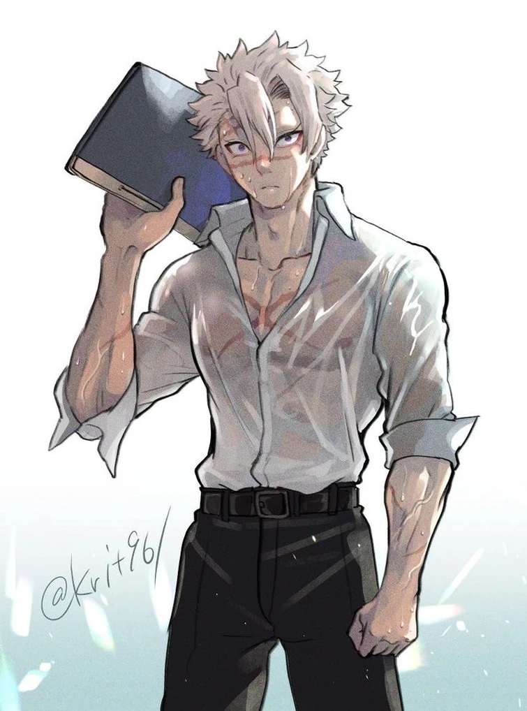 Sanemi with Kitty Art | Fandom