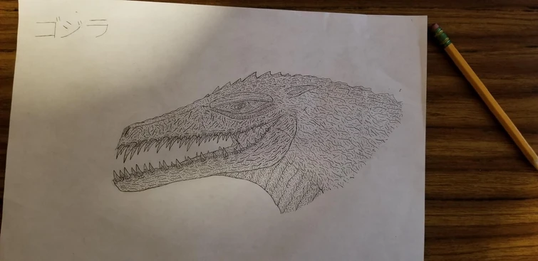 Godzilla Head Drawing | Fandom