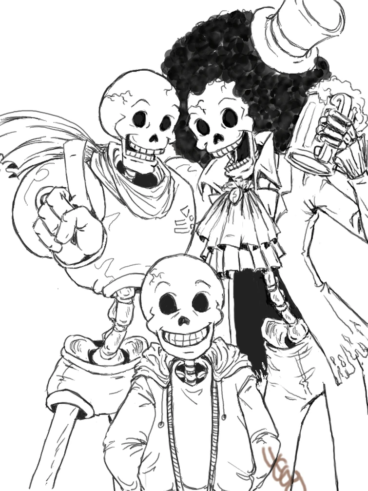 I've got into Undertale a bit more recently and I want Brook and Papyrus to meet so BADLY! | Fandom