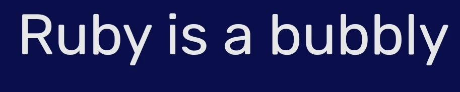 Oh no, Ruby is a flavored carbonated drink | Fandom