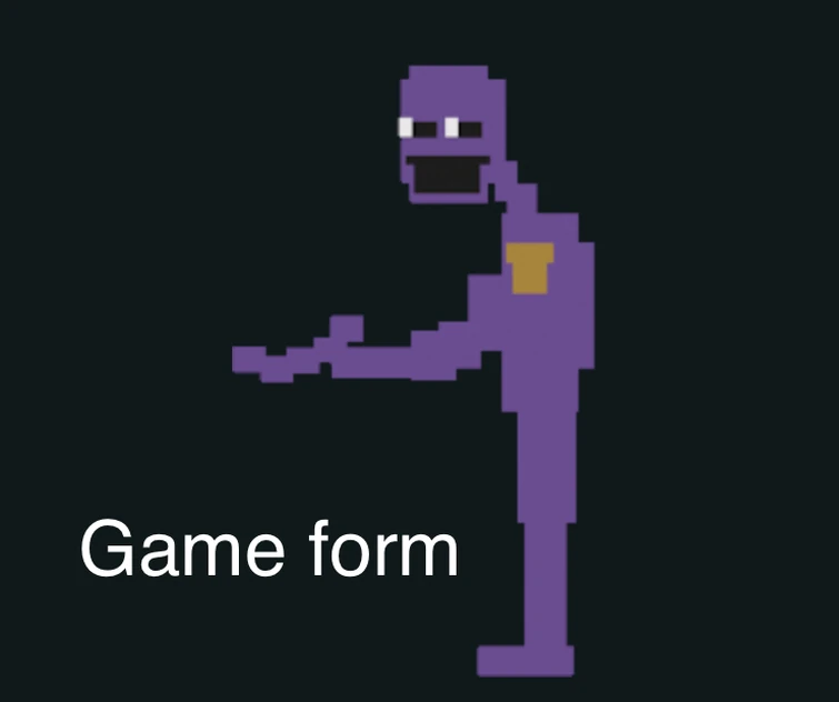 What purple guy looks like in both game form and real life | Fandom