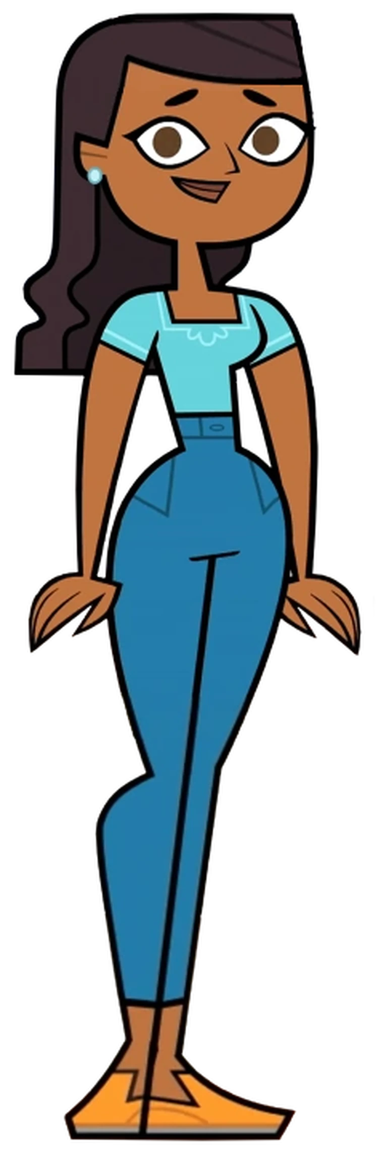 So i edited priya's render to make it look like she is facing right ...