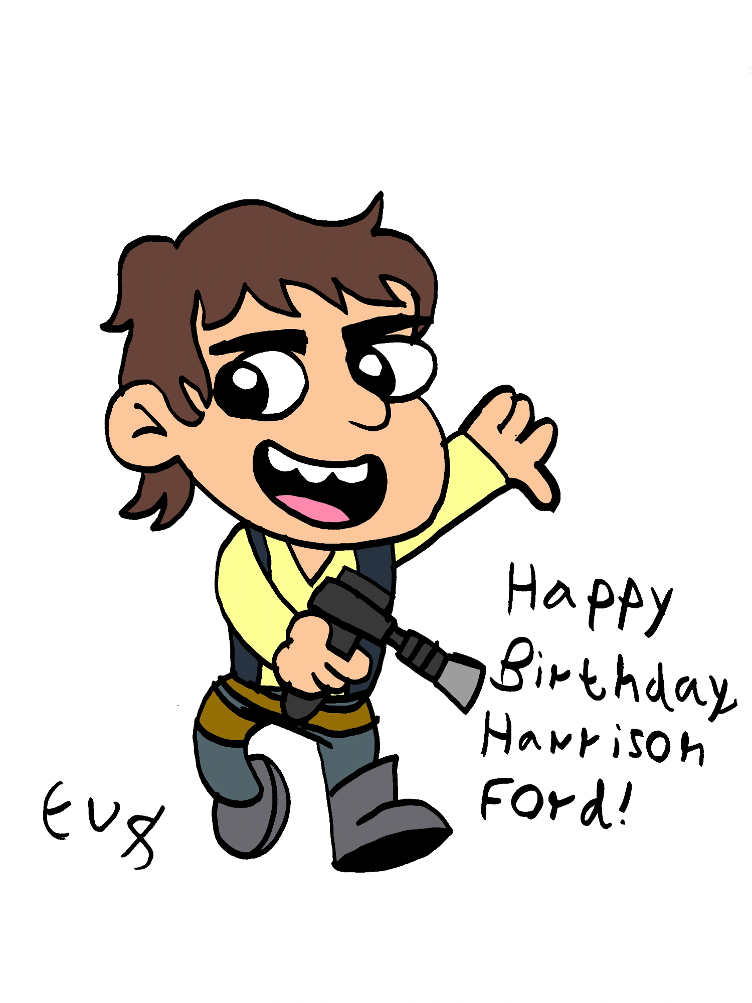 My drawing of Han Solo | Fandom