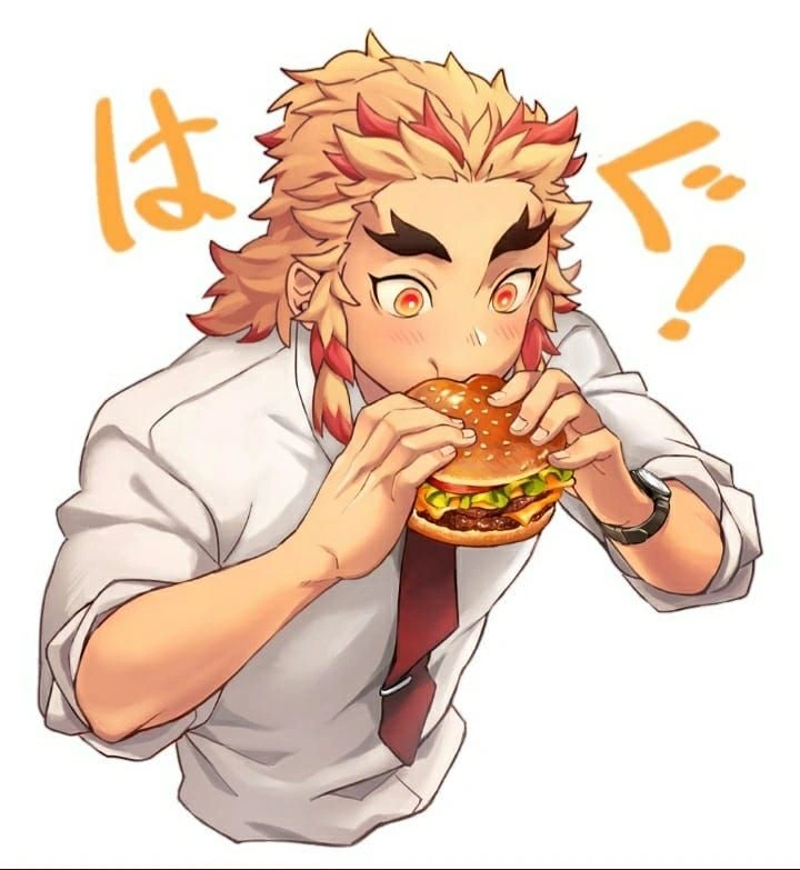 i found this cute picture of rengoku! UMAI | Fandom